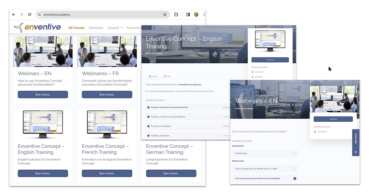 Enventive Launches Portal for Tolerance Analysis Training and Support